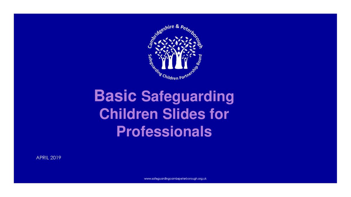 Safeguarding Children Slideset-page-001 | Cambridgeshire and ...