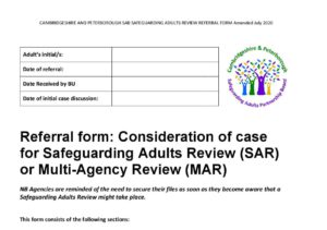 Safeguarding Adults Reviews | Cambridgeshire and Peterborough ...